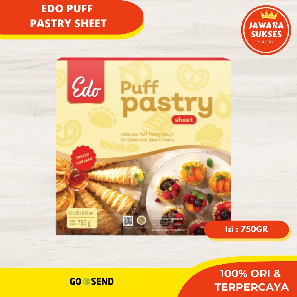 Jual [750gr] Edo Puff Pastry Sheet | Kulit Pastry Premium | Shopee ...