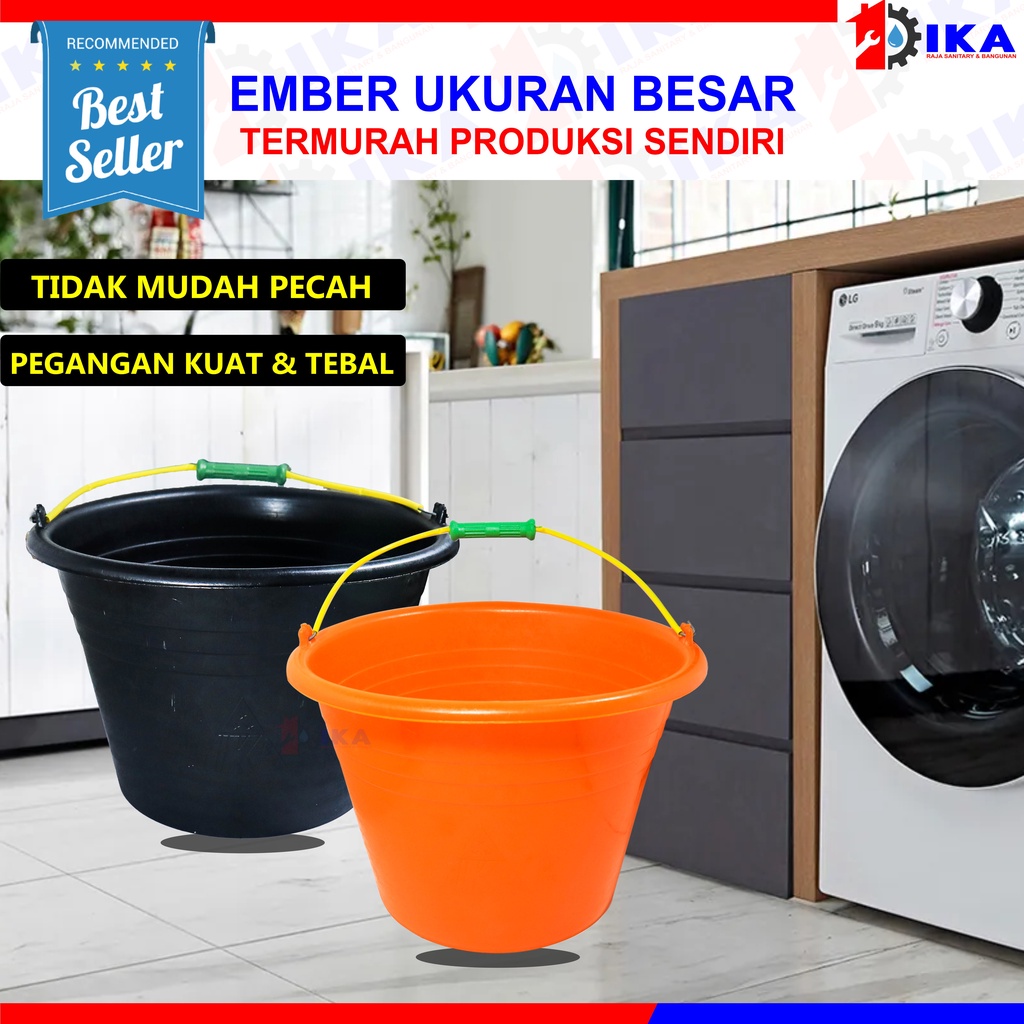 Jual EMBER / TIMBA COR HITAM KAPASITAS BESAR (HARGA SATUAN) TERMURAH ...