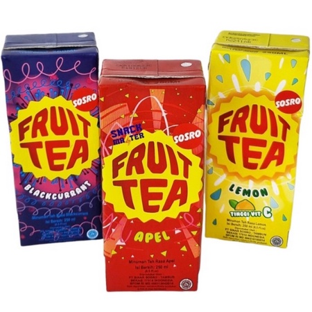 Jual [TMB] FRUIT TEA KOTAK 250 ML SOSRO FRUITEA 250ML | Shopee Indonesia