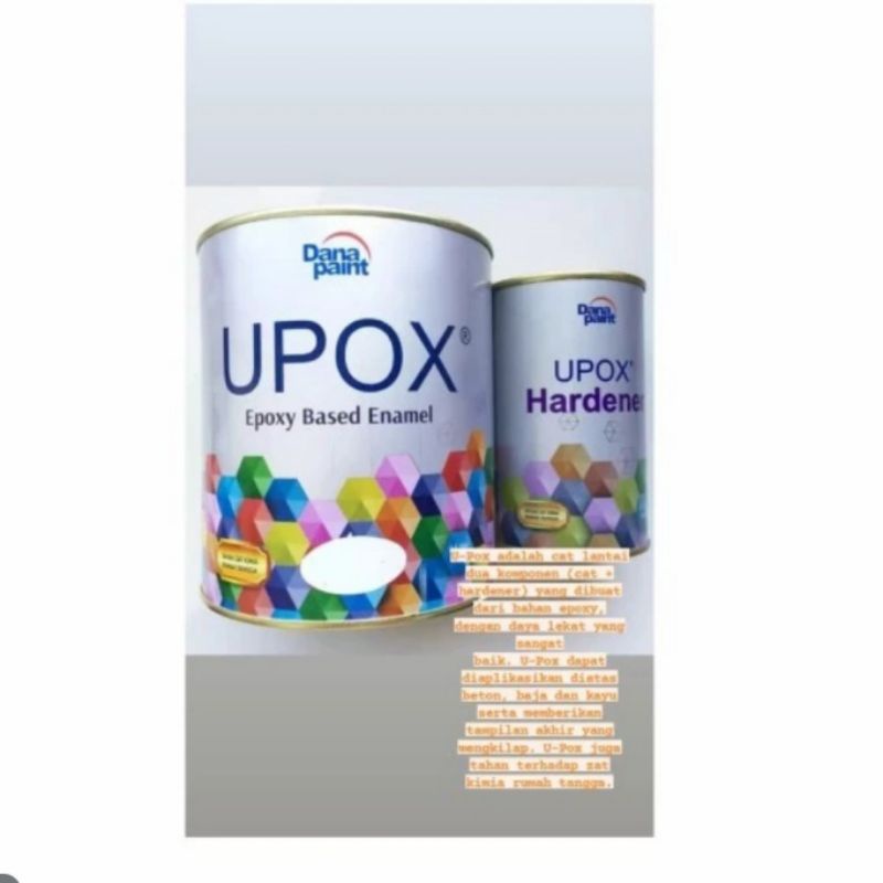 Jual CAT LANTAI UPOX DANAPAINT SET 0,9L SET | Shopee Indonesia