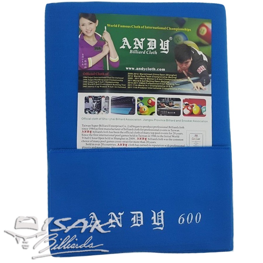 Jual Kain Laken 9-ft Andy 600 - Electric Blue - Billiard Meja Biliar ...