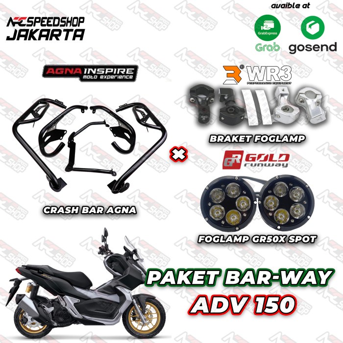 Jual Foglamp Light Series Gr50X Spot + Crash Bar + Breket Lampu Wr3 Adv ...