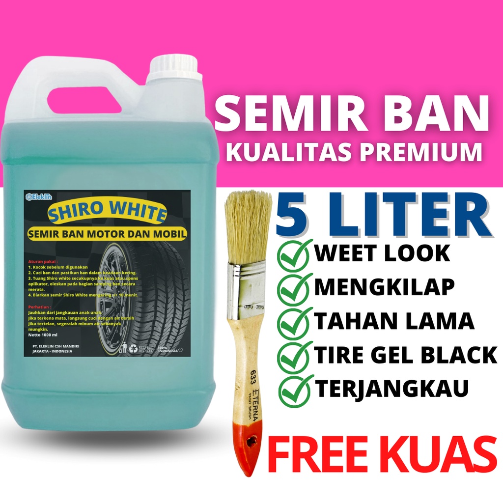 Jual Semir Ban Motor dan Mobil Tahan Lama Terbaik 5 Liter Eleklin ...