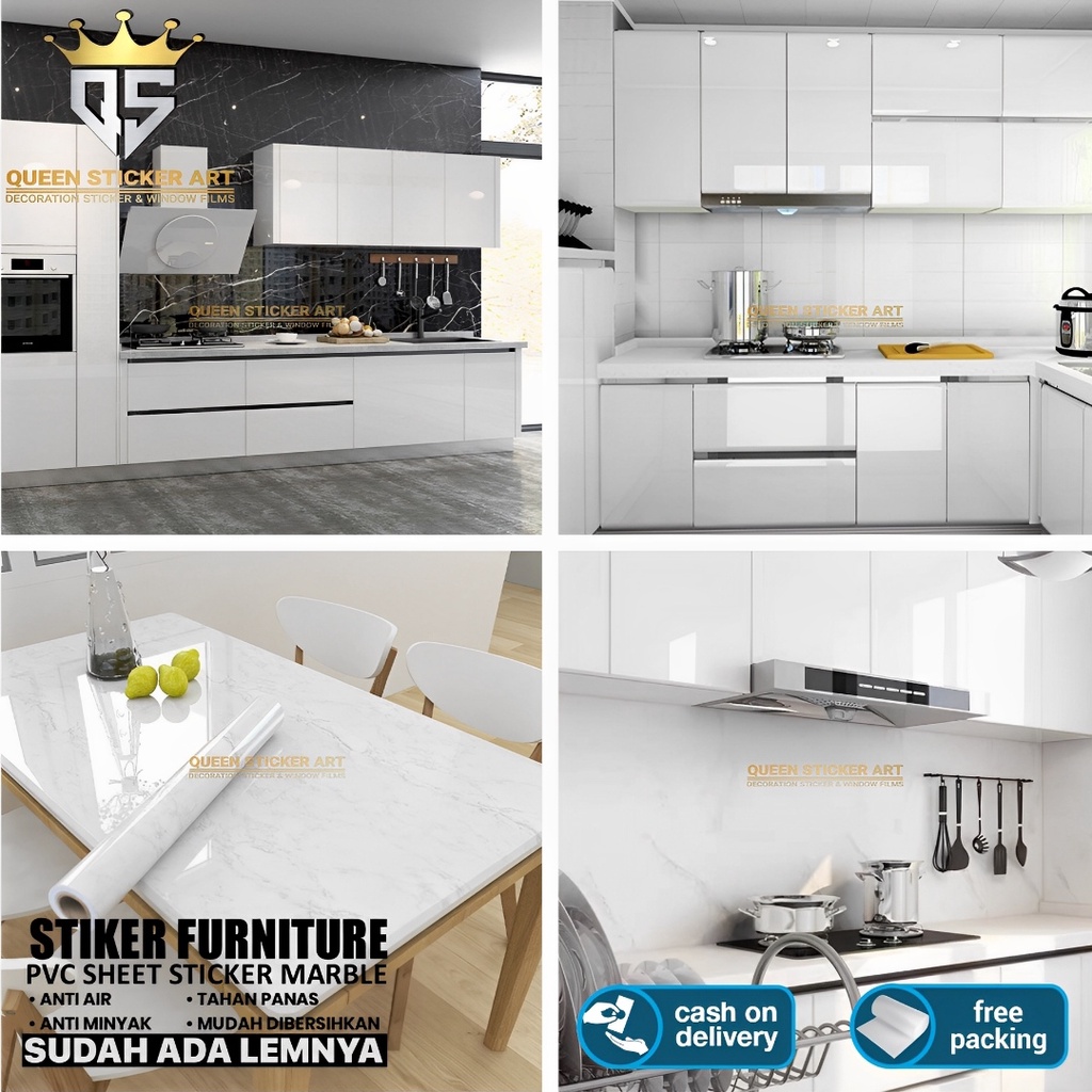 Jual Wallpaper Stiker Lemari Sticker Furniture Meja Kitchen Set Dinding ...