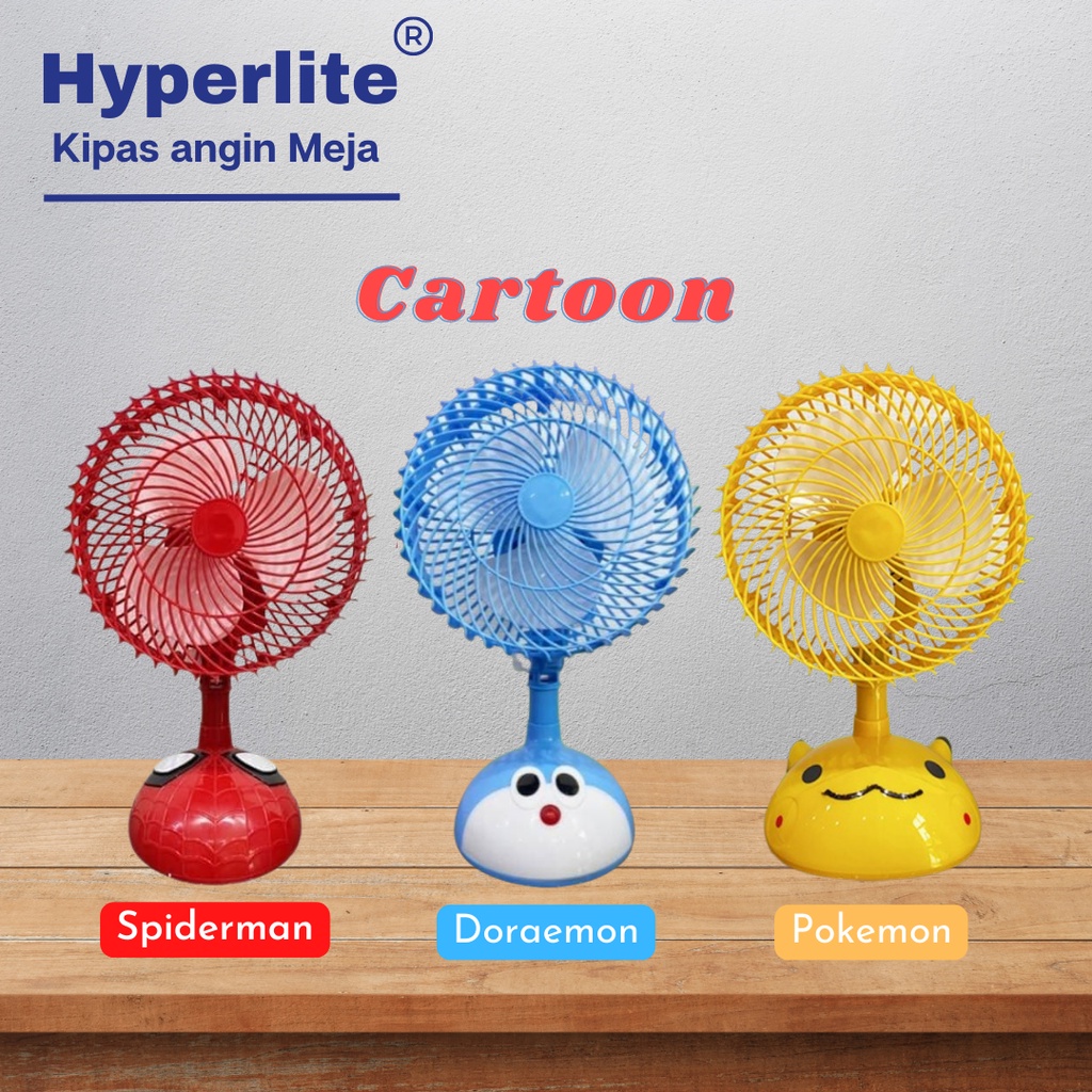 Jual Hyperlite Kipas Angin Meja Desk Fan Cartoon Fan 8 Inch 25 Watt / Karakter Doraemon ...