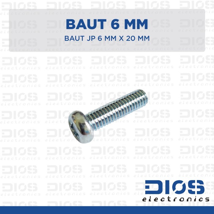 Jual Baut JP 6 mm x 20 mm / M6 / Bolt (min 10 pcs) | Shopee Indonesia
