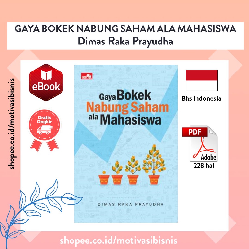 Jual Gaya Bokek Nabung Saham ala Mahasiswa (Dimas Raka Prayudha) | Shopee Indonesia