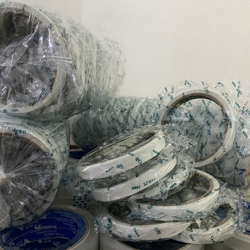 Jual DOUBLE TAPE 1/2" INCH (setengah Inci) | Shopee Indonesia