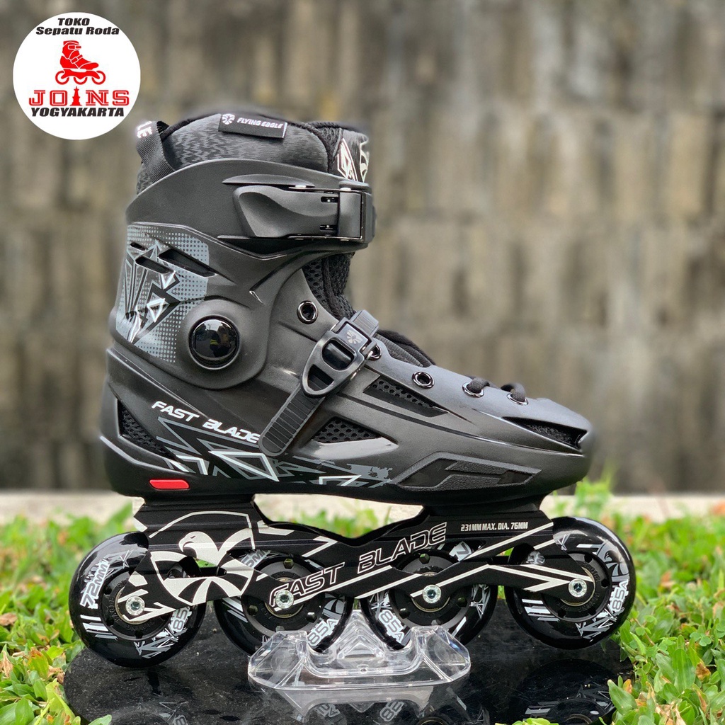 Jual Sepatu Roda Flying Eagle Inline Skate Flying Eagle Fastblade Black ...