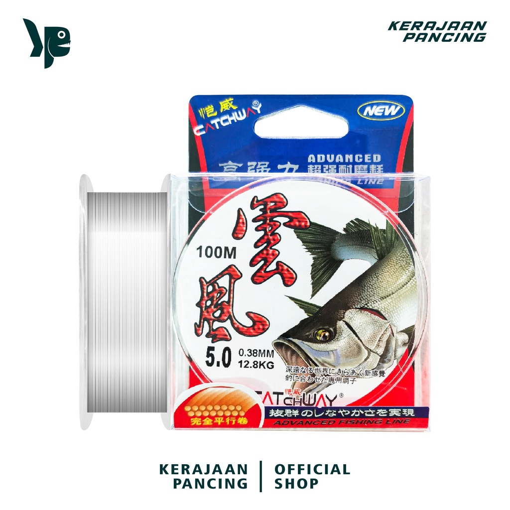 Jual Kerajaan Pancing Senar Pancing Fengyun Catchway 100 Meter Warna Putih Bening Nilon Senar