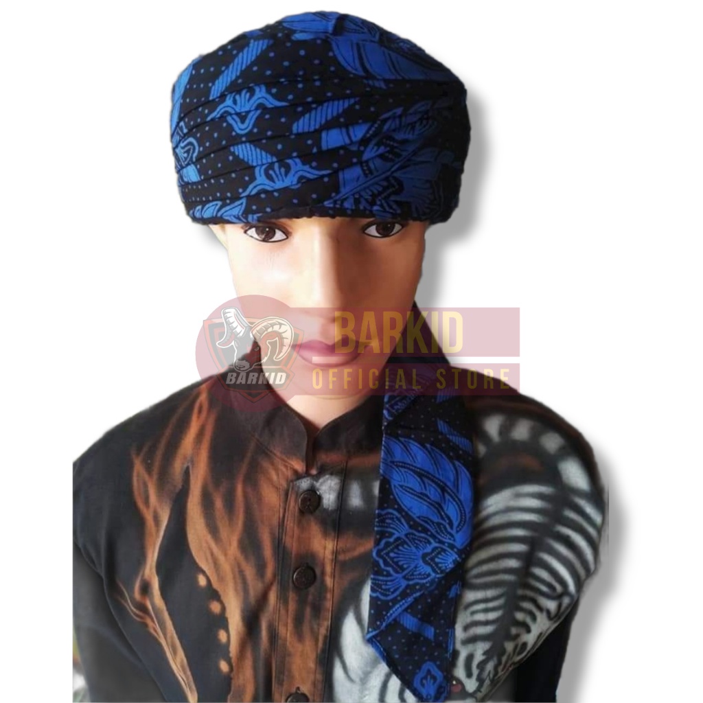 Jual imamah motif batik baduy - imamah praktis - permanen sorban - iket ...
