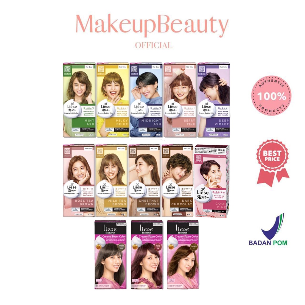 Jual LIESE Bubble Hair Color Foam 108ml - Cat Pewarna Rambut Permanent ...