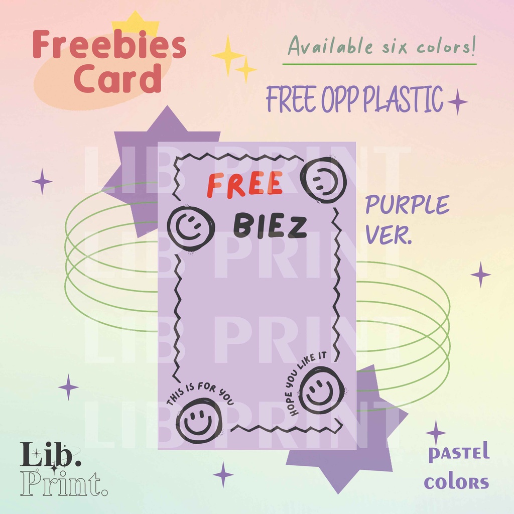 Jual FREEBIES CARD AESTHETIC / CUTE / PASTEL | Shopee Indonesia