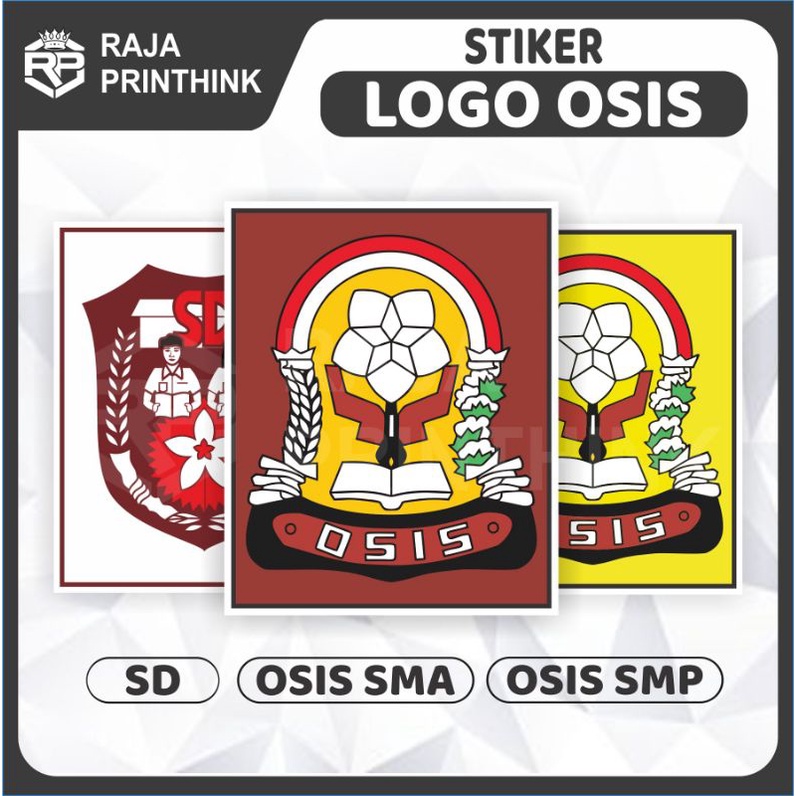 Jual Sticker Stiker Logo OSIS SMA OSIS SMP SD Awet Tahan Air Waterproof ...