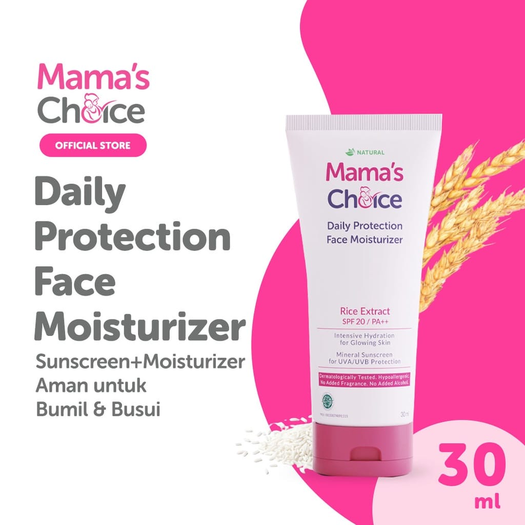 Jual Moisturizer+Sunscreen Bumil | Mama's Choice Daily Protection Face ...