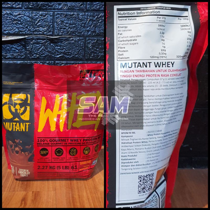 Jual Suplemen Fitness MUTANT Whey 5 lb Malang Protein | Shopee Indonesia