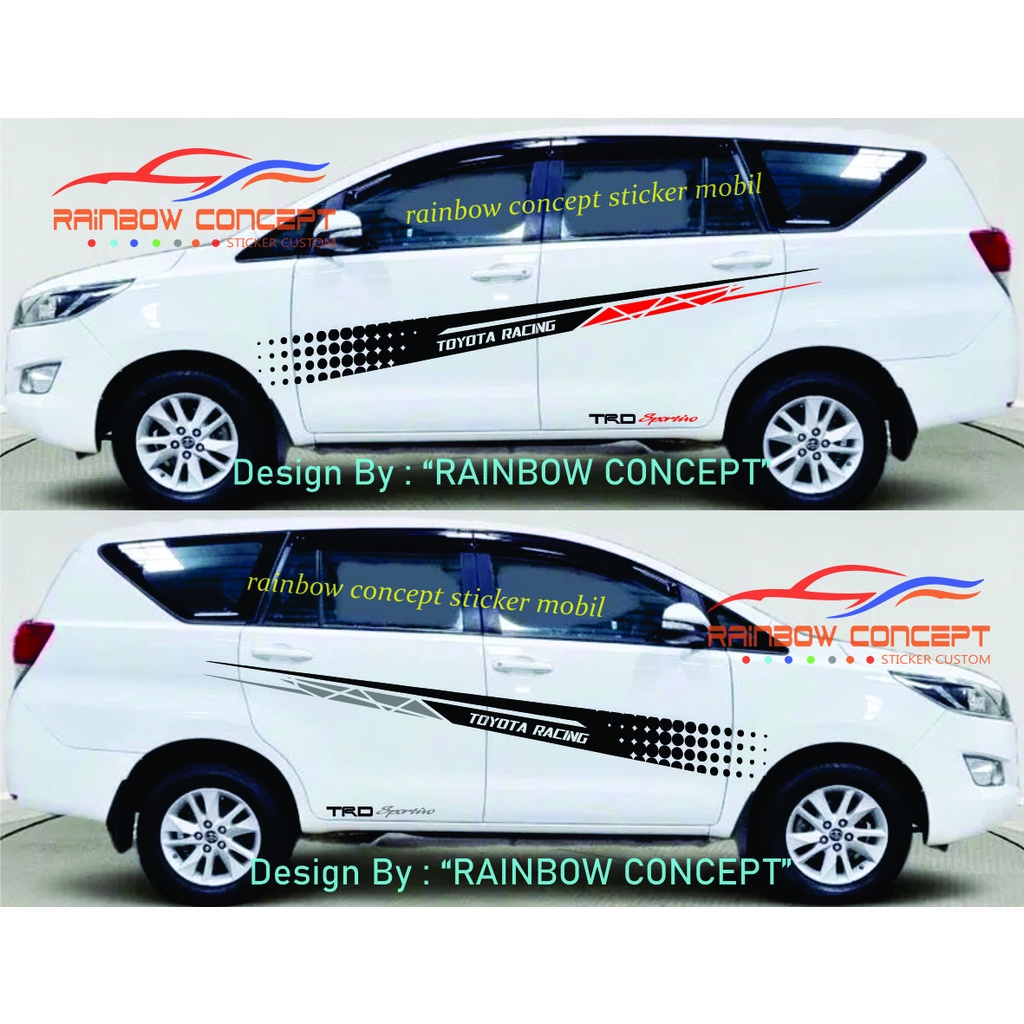 Jual Sticker Cutting Side Body Mobil Toyota Innova Avanza Calya ...