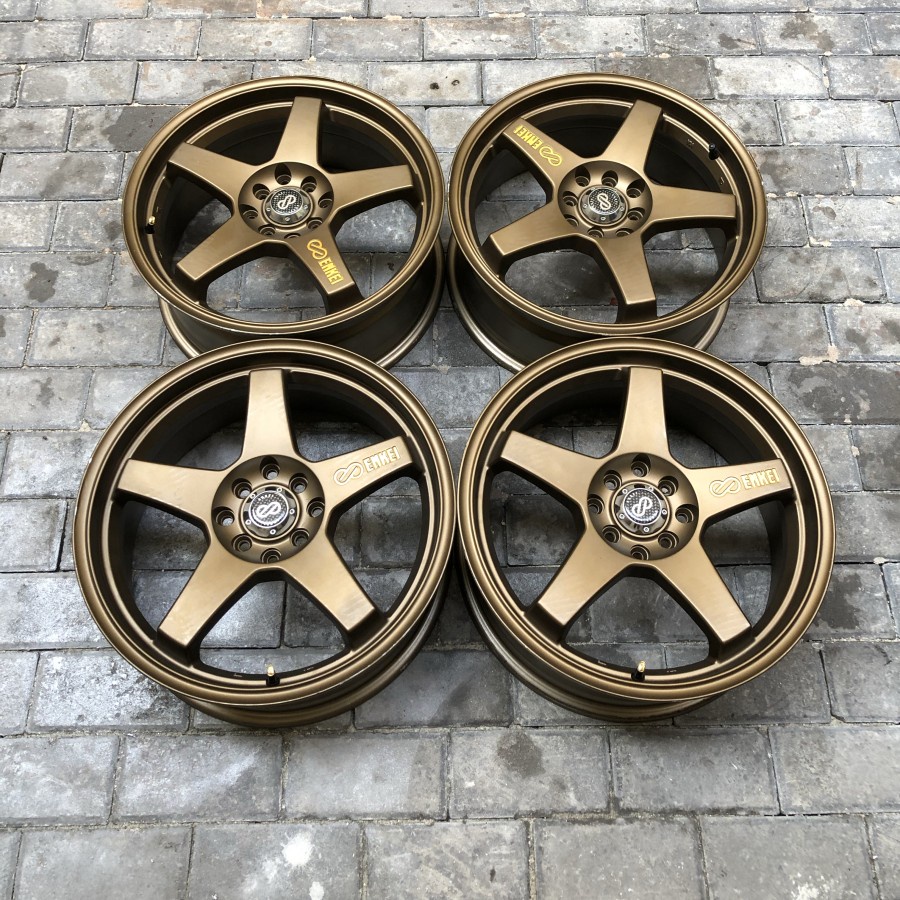 Jual Velg Original Enkei EV5 Ring 17. Made in Japan. Pcd 4x100. Fit di Yaris, Jazz, Mazda2 ...