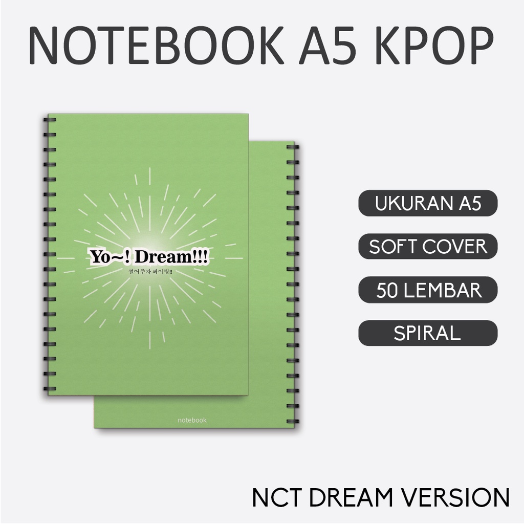 Jual NOTEBOOK A5 KPOP NCT DREAM EXO BLACKPINK BTS ( ONLY TEXT DESIGN ...