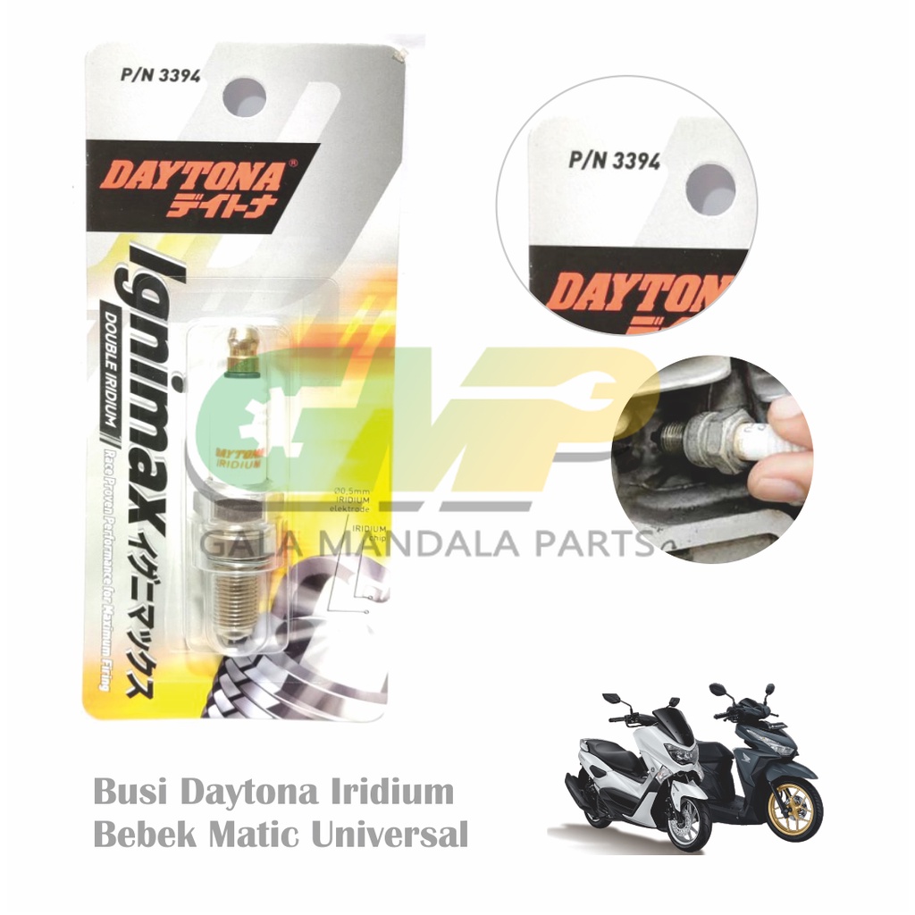 Jual Daytona Busi Iridium Racing Vario Vixion Nmax Karisma Spark Plug ...