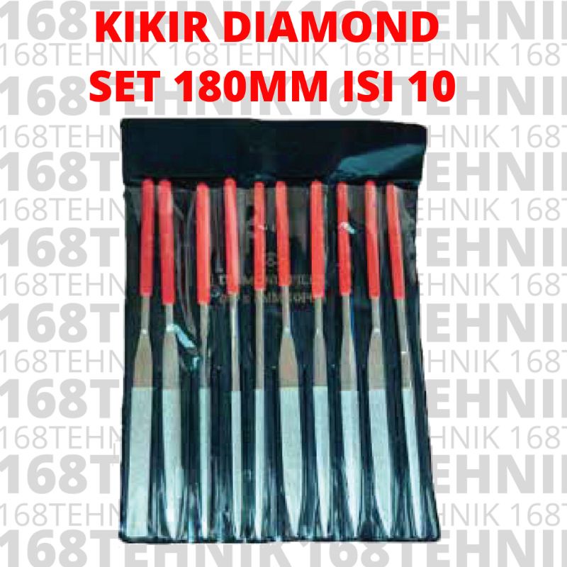 Jual KIKIR DIAMOND SET 180MM ISI 10 / DIAMOND FILE 180 / KIKIR INTAN ...