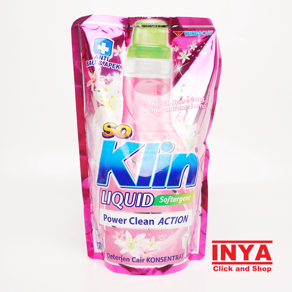 Jual DETERJEN CAIR SO KLIN LIQUID SOFTERGENT POWER CLEAN ACTION 700ml - Detergent Pakaian ...