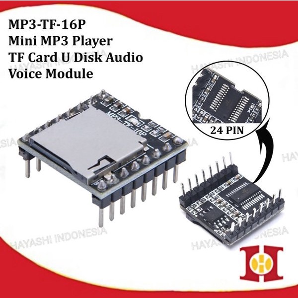 Jual DFPlayer DF Player Mini MP3 Module Audio Voice TF SD Card MP3-TF ...
