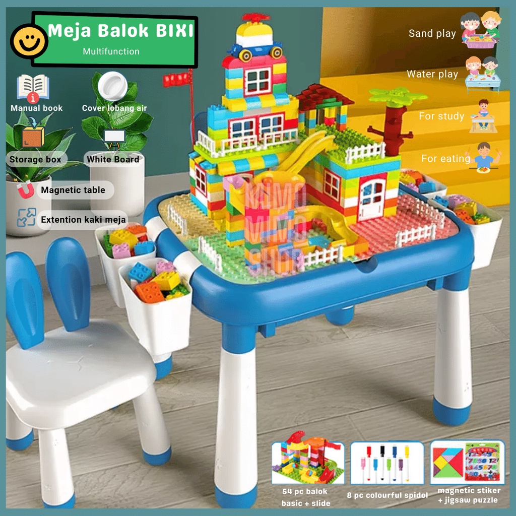 Jual MEJA BALOK BIXI - SET MEJA KURSI BALOK ANAK PREMIUM SET | SET ...