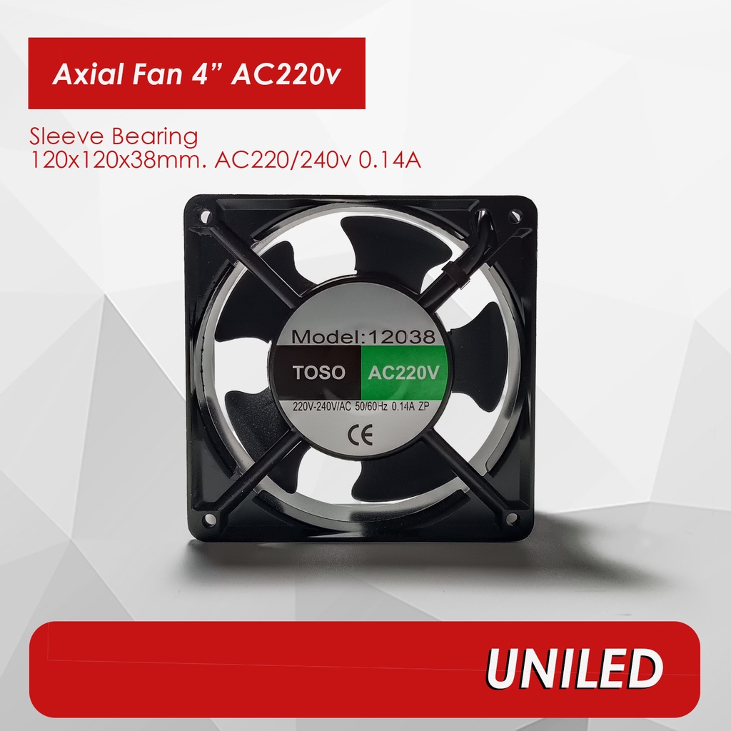 Jual TOSO Axial Fan Kipas Cooling Panel Kotak 12 cm | Shopee Indonesia