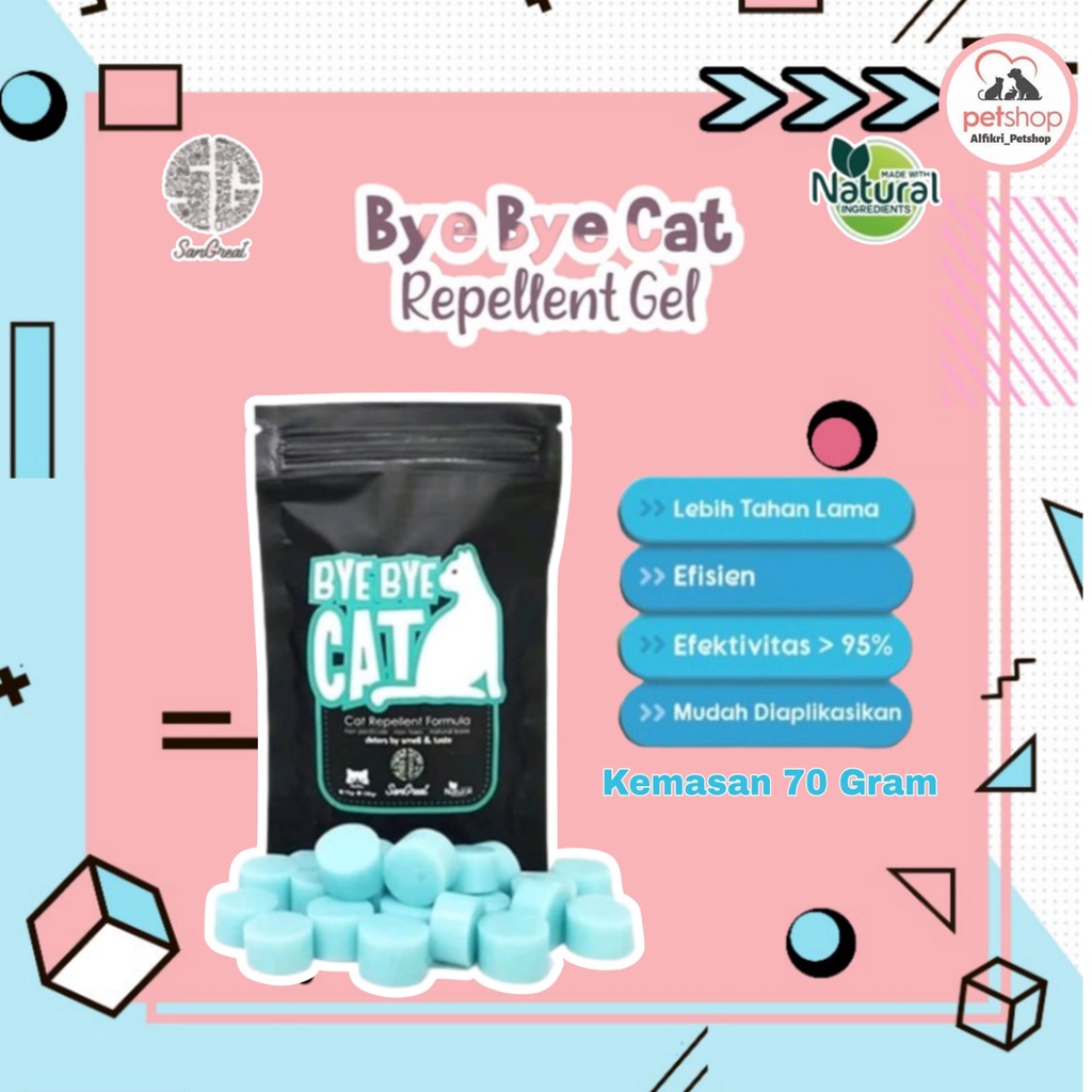 Jual Pengusir Kucing Kampung Liar Bye Bye Cat 70 gr - SanGreat (gel ...