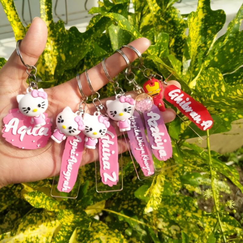 Jual KEYCHAIN & GANTUNGAN HP AKRILIK NAMA/CUSTOM | Shopee Indonesia