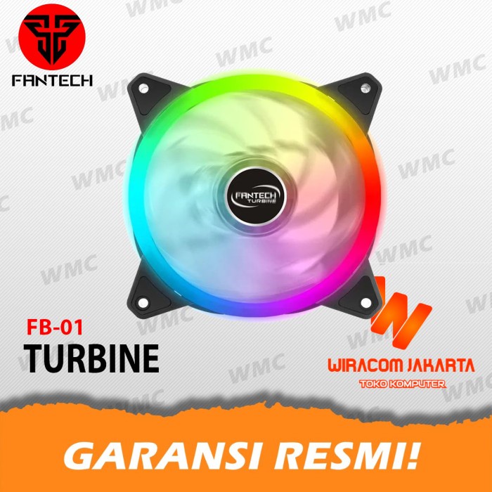 Jual Cooler Fantech Fan Casing Rgb 12Cm Turbine Fb301 Single Fan ...