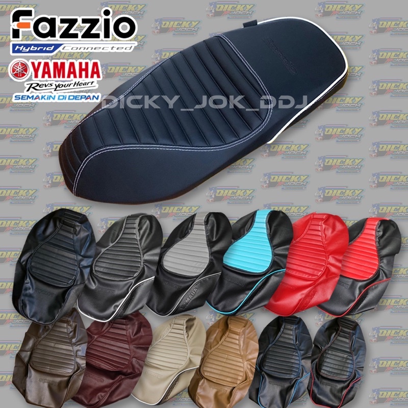 Jual Kulit Jok Motor Sarung Jok Motor Yamaha FAZZIO Model Caferacer ...