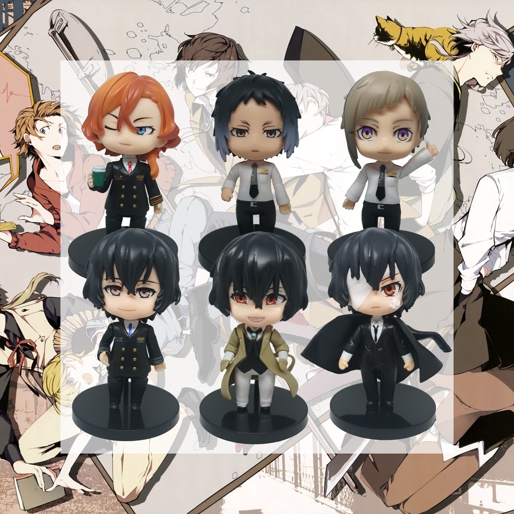 Jual Action Figure Bungo Stray Dogs "Dazai, Chuuya, Atsushi, Akutagawa ...