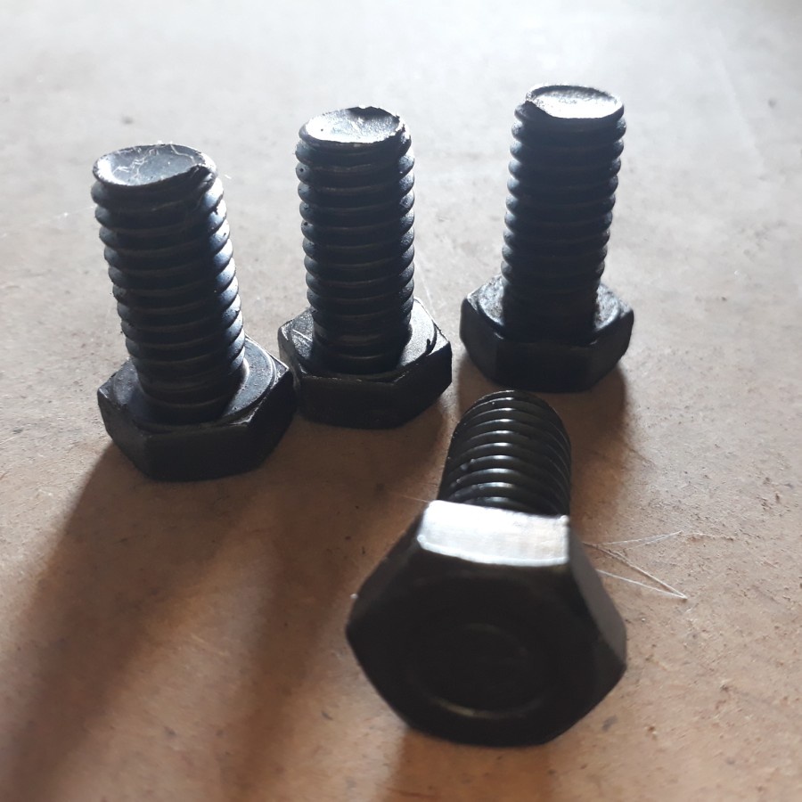 Jual Baut + Mur besi 5/16 x 1 1/4 /Hitam Nc/kunci 12/(per pcs) | Shopee ...