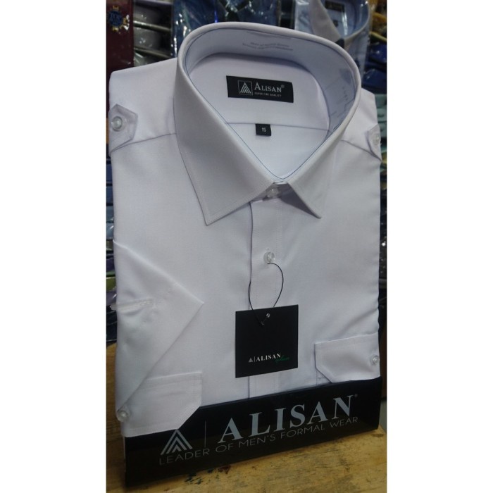Jual Kemeja Alisan PDL ASN PUTIH / Seragam PANGKAT ASN PILOT LENGAN ...