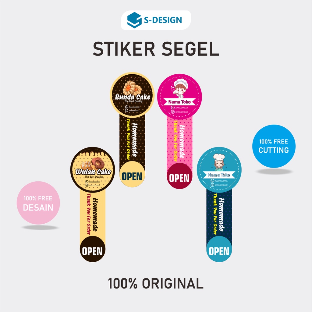 Jual STIKER SEGEL/STIKER LABEL/STICKER LABEL/STIKER CUSTOM/STICKER ...
