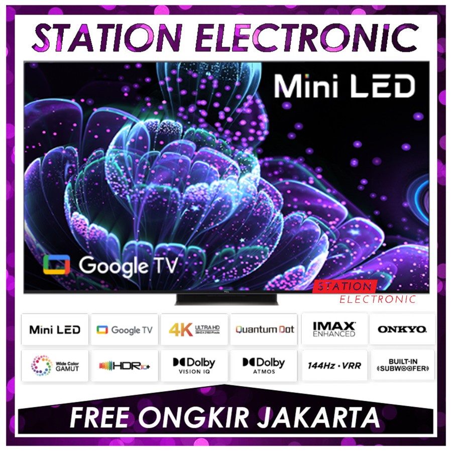 Jual TCL 65C835 C835 65C Mini LED 65 inch UHD 4K SMART Google TV ...