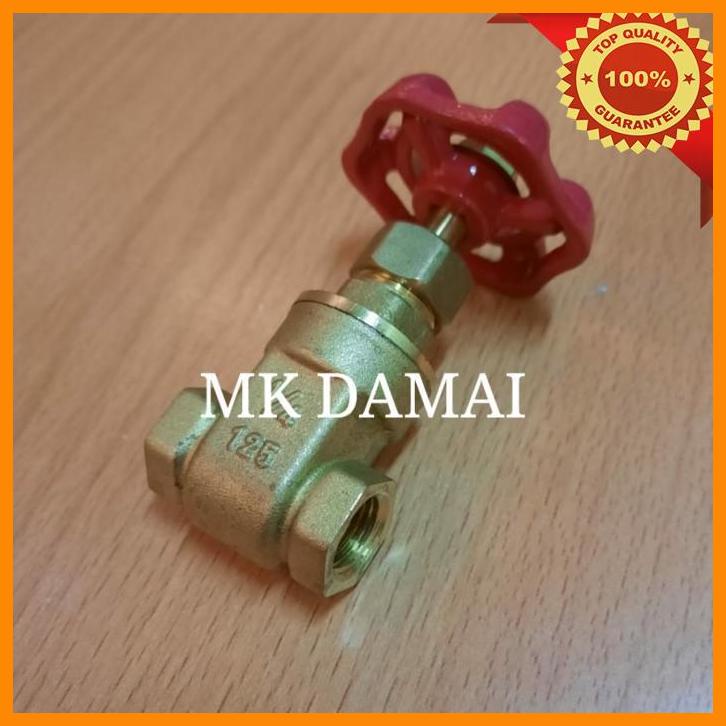 Jual (MKD) Gate valve kuningan 3/8"inch / Stop kran kuningan brass ...