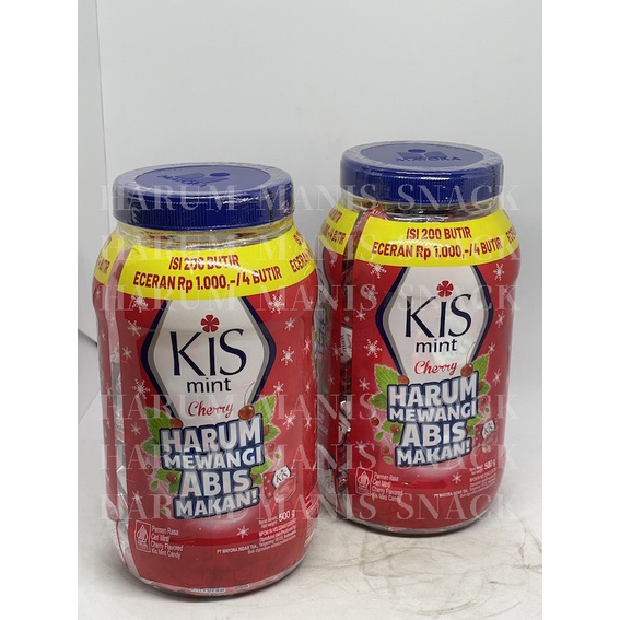 Jual Permen Cherry Kis Mint Toples Kiss Isi 200 Butir Shopee Indonesia