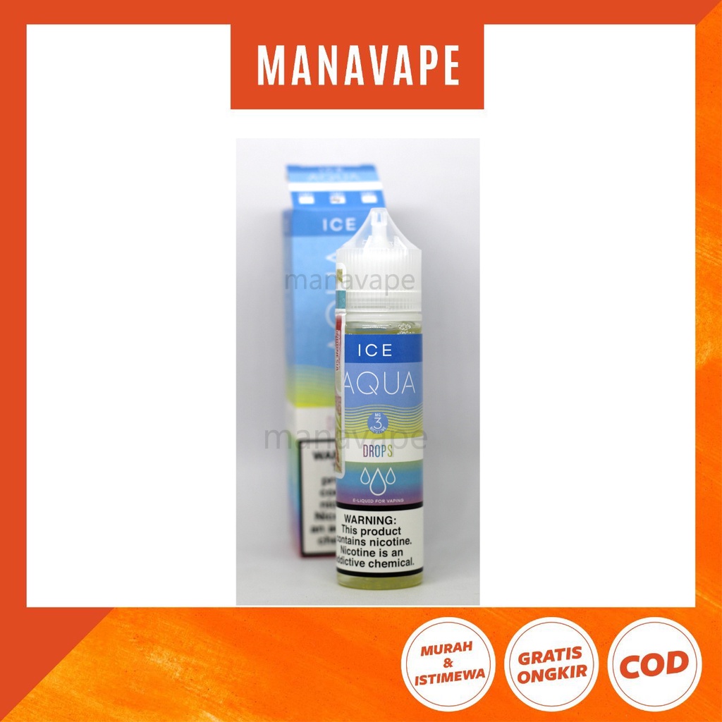 Jual AQUA DROPS ICE 60ML | Shopee Indonesia
