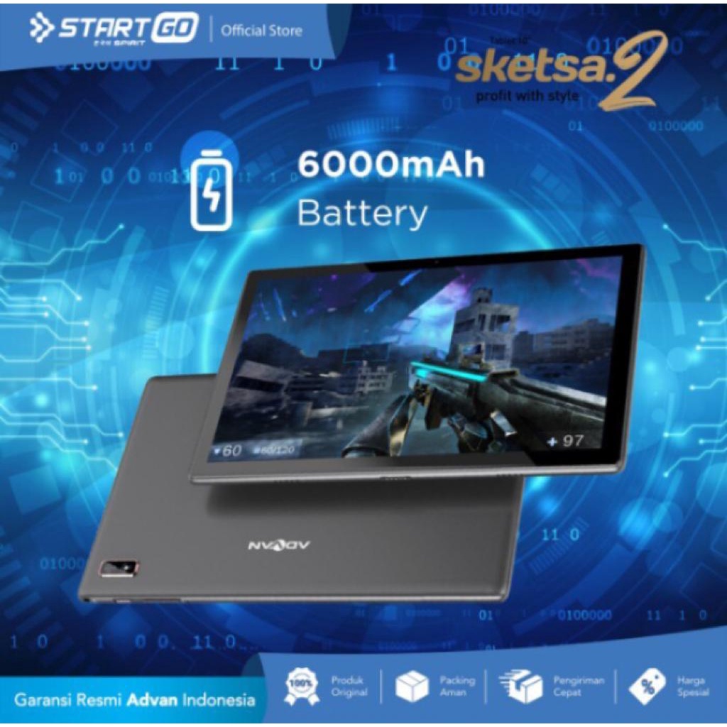 Jual Advan Tab Sketsa 2 4GB / 64GB 10" Inch Android 11 Garansi Resmi ...