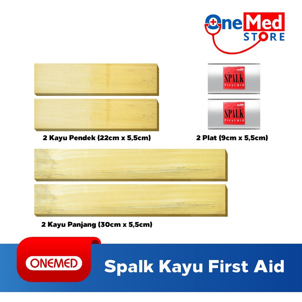 Jual Spalk First Aid Kayu OneMed | Shopee Indonesia