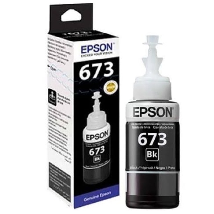 Jual Tinta Epson 673 T673 Original Black Light Ink Printer Epson L800 ...