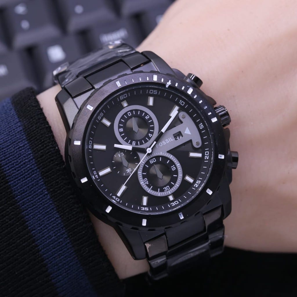Jual Jam Tangan Pria Sporty Foss Fs 6141 rantai | Shopee Indonesia