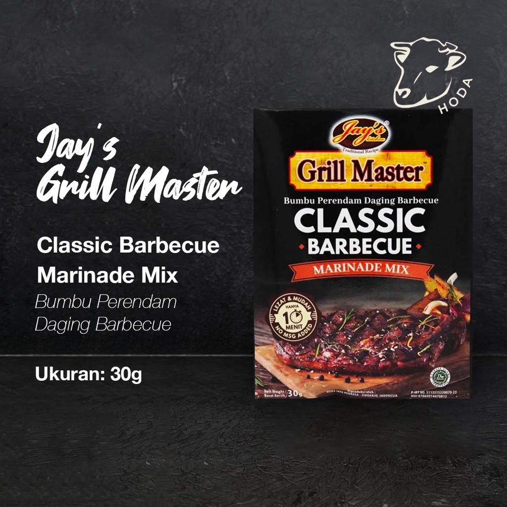 Jual Jay's Grill Master Classic Barbecue Marinade Mix 30g | Shopee ...