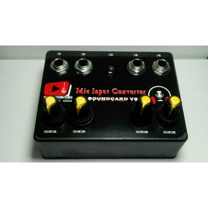 Jual Mic Converter Soundcard V8 Output Bisa Ke Condenser dan Dynamic ...