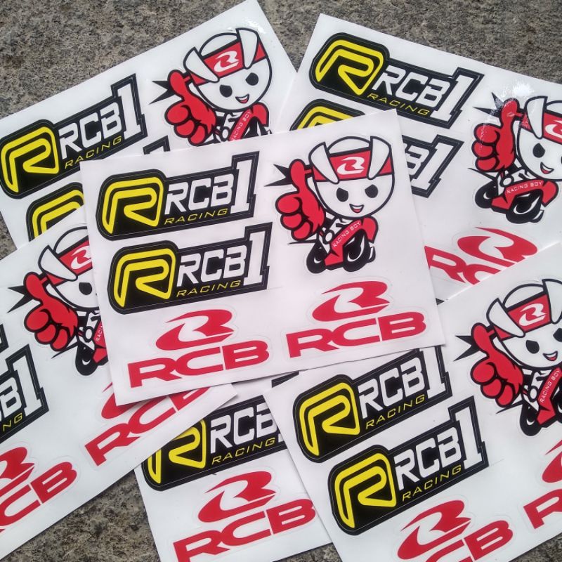 Jual Stiker Pack RCB 1 Racing, Racing Boy - isi 5 pcs | Shopee Indonesia