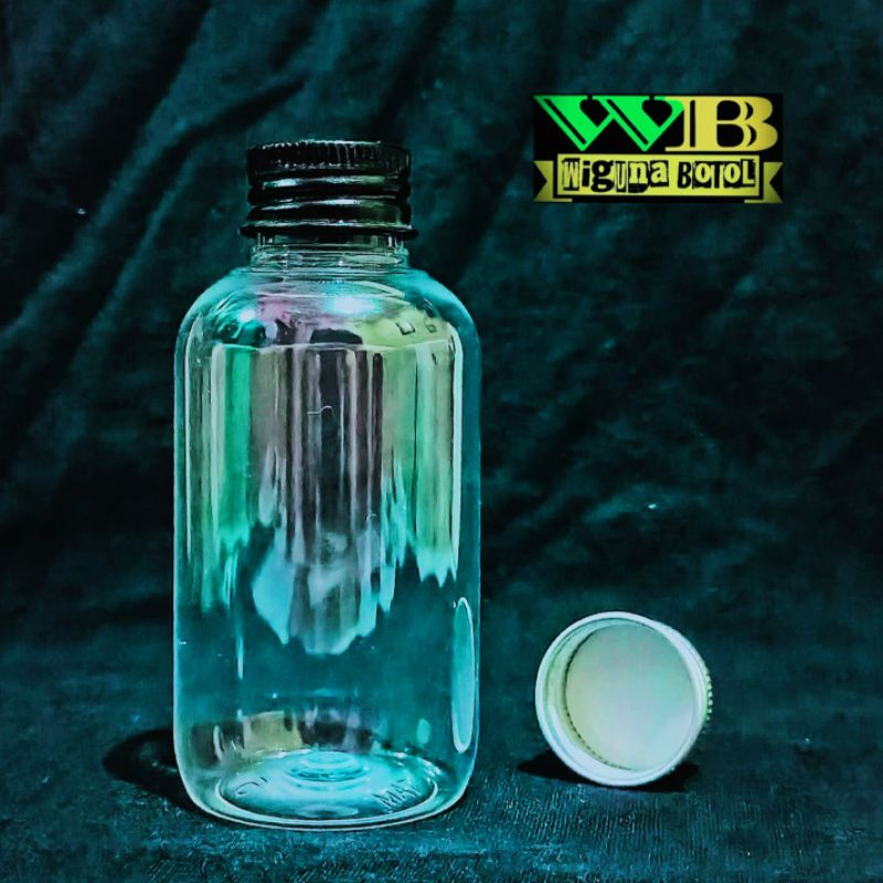 Jual Botol Ulir 100ml / BOTOL PET SBR 100ML CLEAR TUTUP ULIR ALUMUNIUM ...