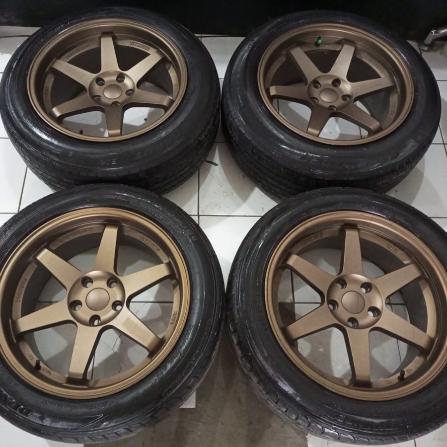 Jual Velg Mobil Bekas Racing Ring 18 Baut 5 TE37 R18X8,5-9,5 5X114,3 ...